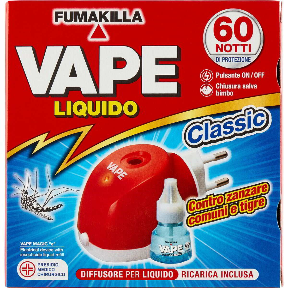 VAPE Elettroemanatore Liquido Classic + Ricarica 36 ml VAPE | IperDrive