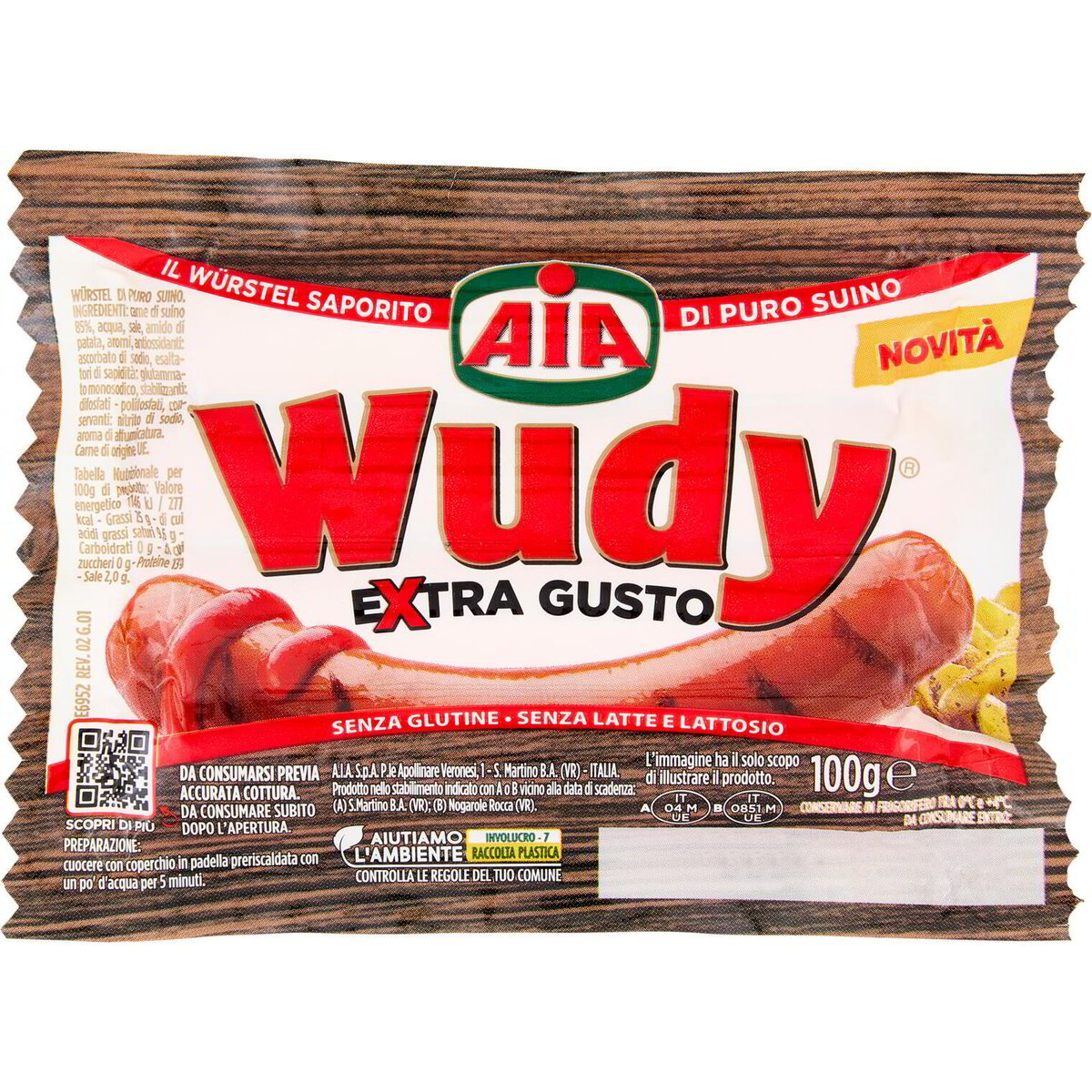 Aia Wudy Extra Gusto 100 g Aia | IperDrive