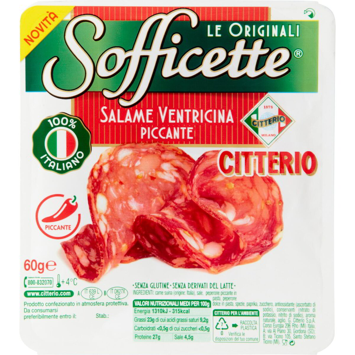 Citterio Sofficette Salame Ventricina Piccante 60 g Citterio | IperDrive