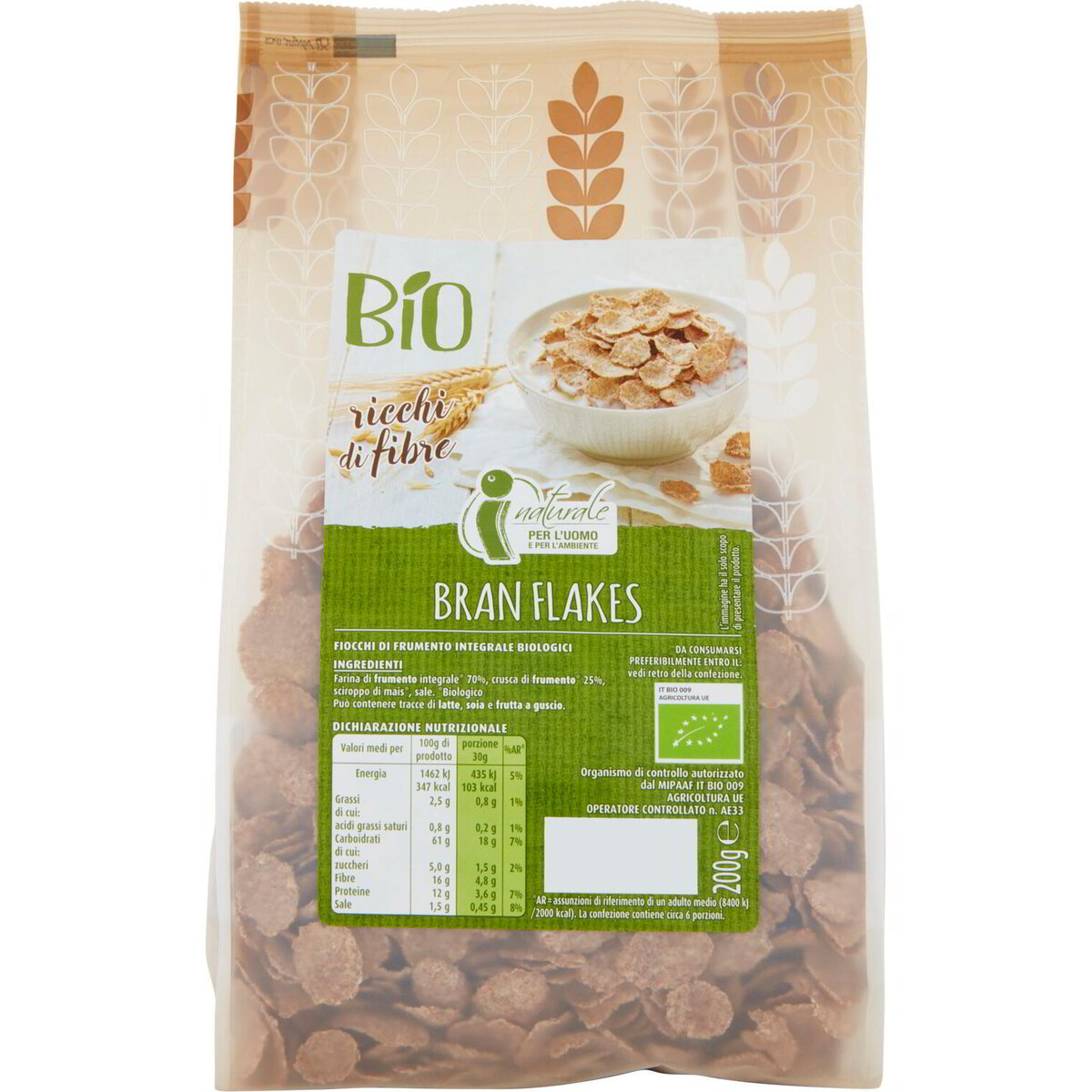 iNaturale Bio Bran Flakes 200 g iNaturale Bio | IperDrive