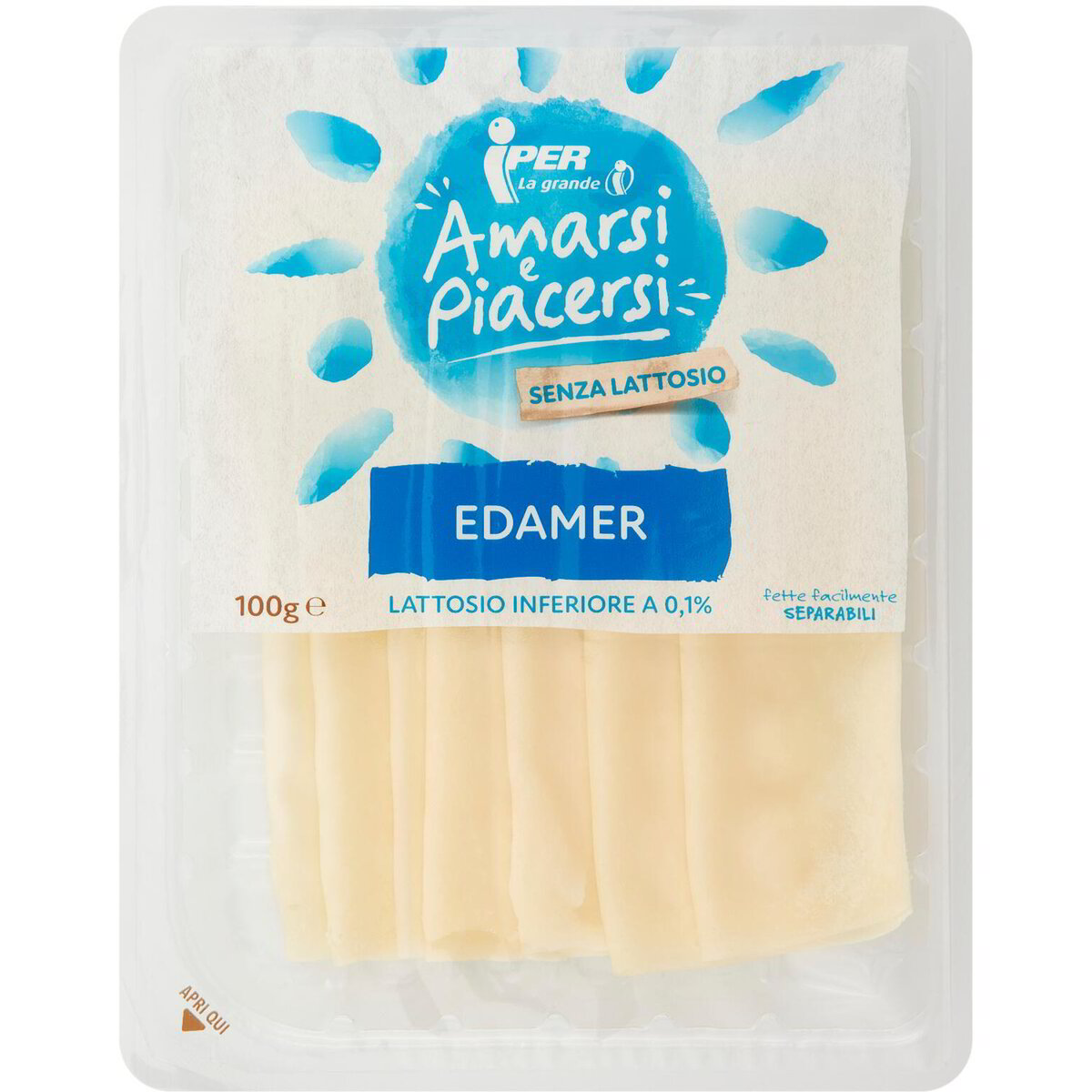 Amarsi e Piacersi Edamer Senza Lattosio 100 g Amarsi e Piacersi | IperDrive