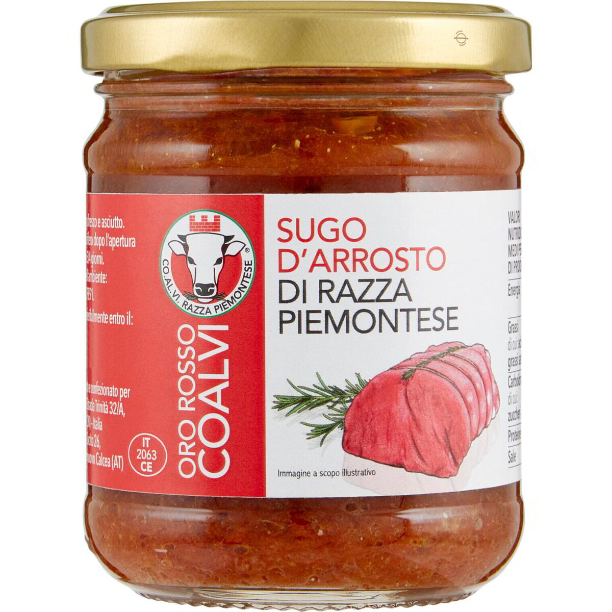 Coalvi Oro Rosso Sugo d'Arrosto di Razza Piemontese 180 g Coalvi ...