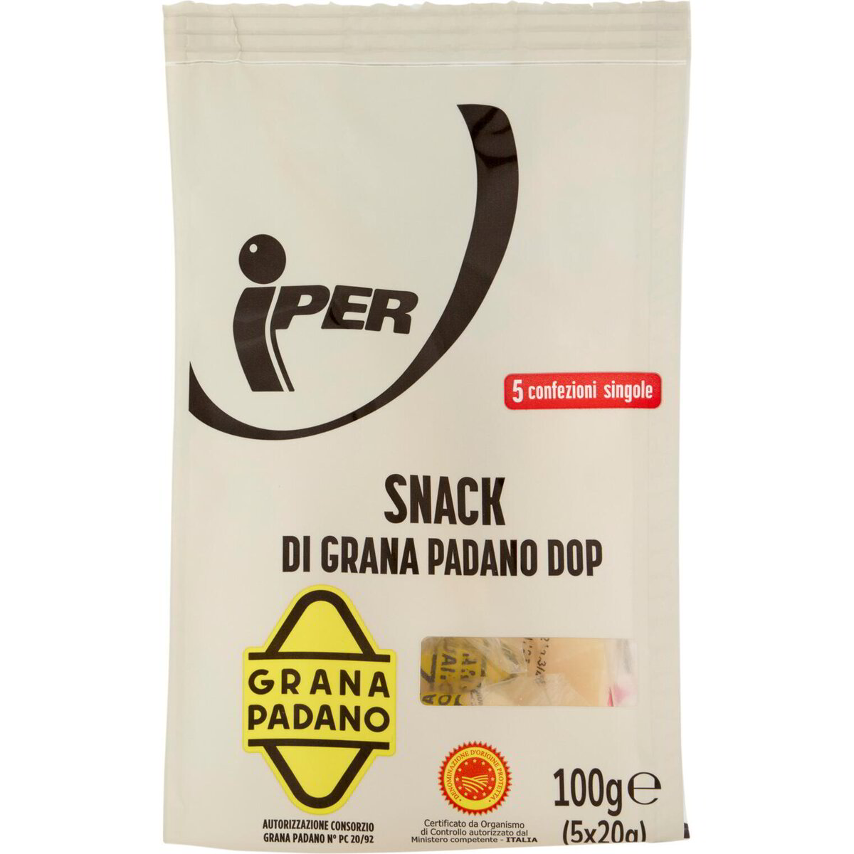 Iper Snack di Grana Padano DOP 5 x 20 g Iper | IperDrive
